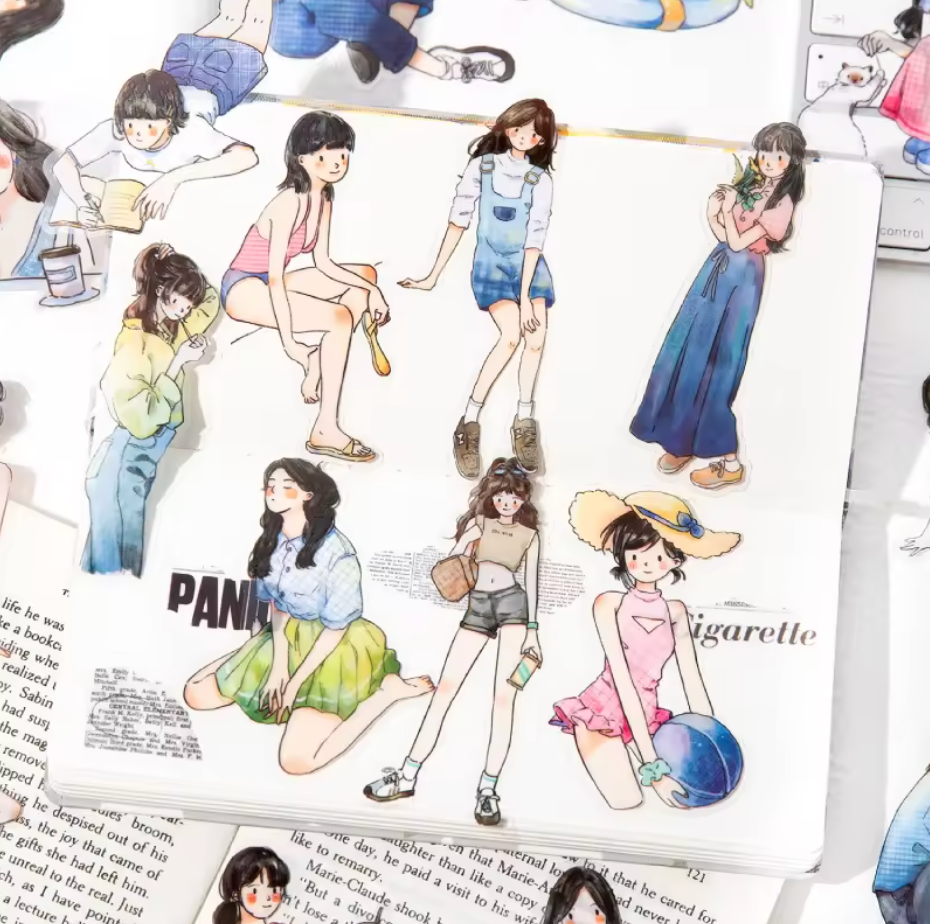 20 Stickers Monitas – La Papelería Mágica