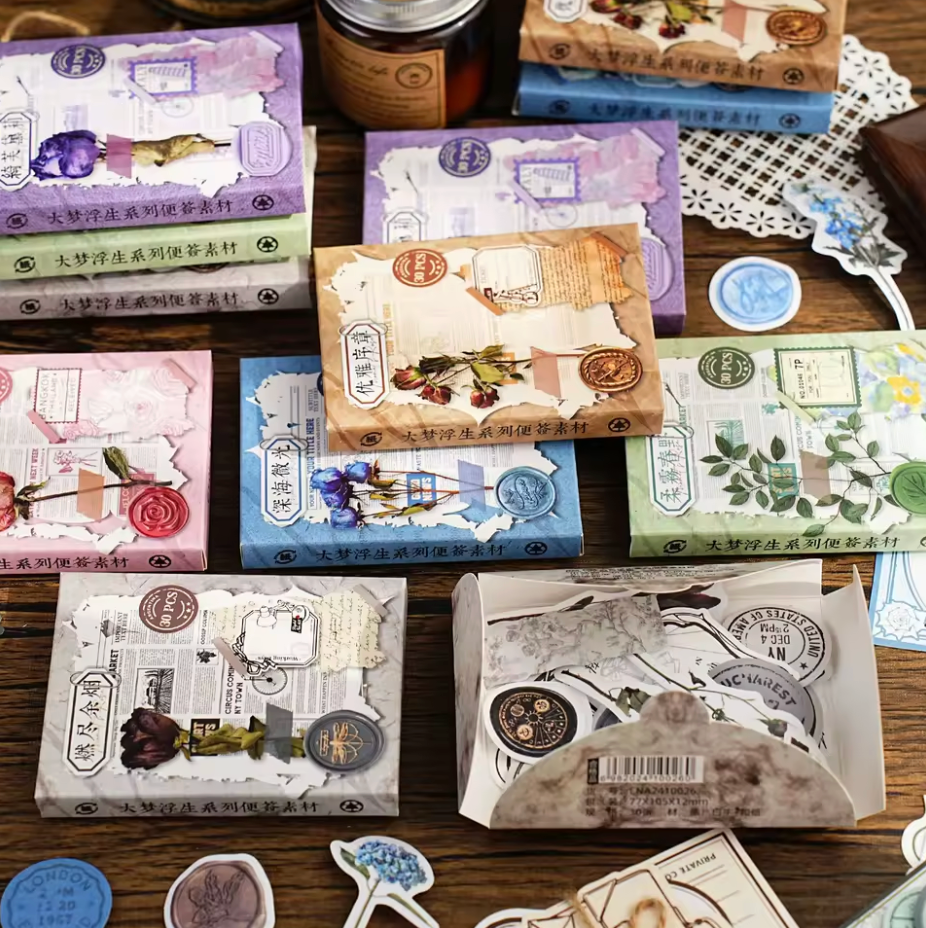 Caja de 30 etiquetas & stickers – La Papelería Mágica